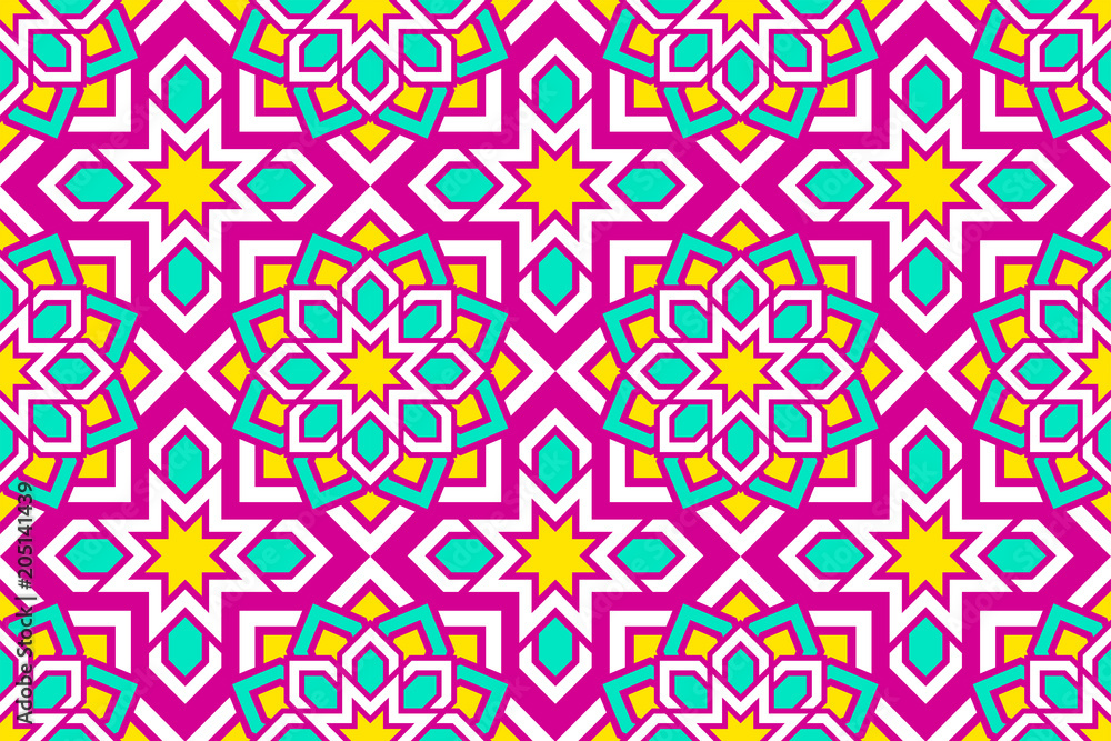 Arabic Background Islamic Geometric Vector Seamless Pattern Elegant Texture In Eastern Style