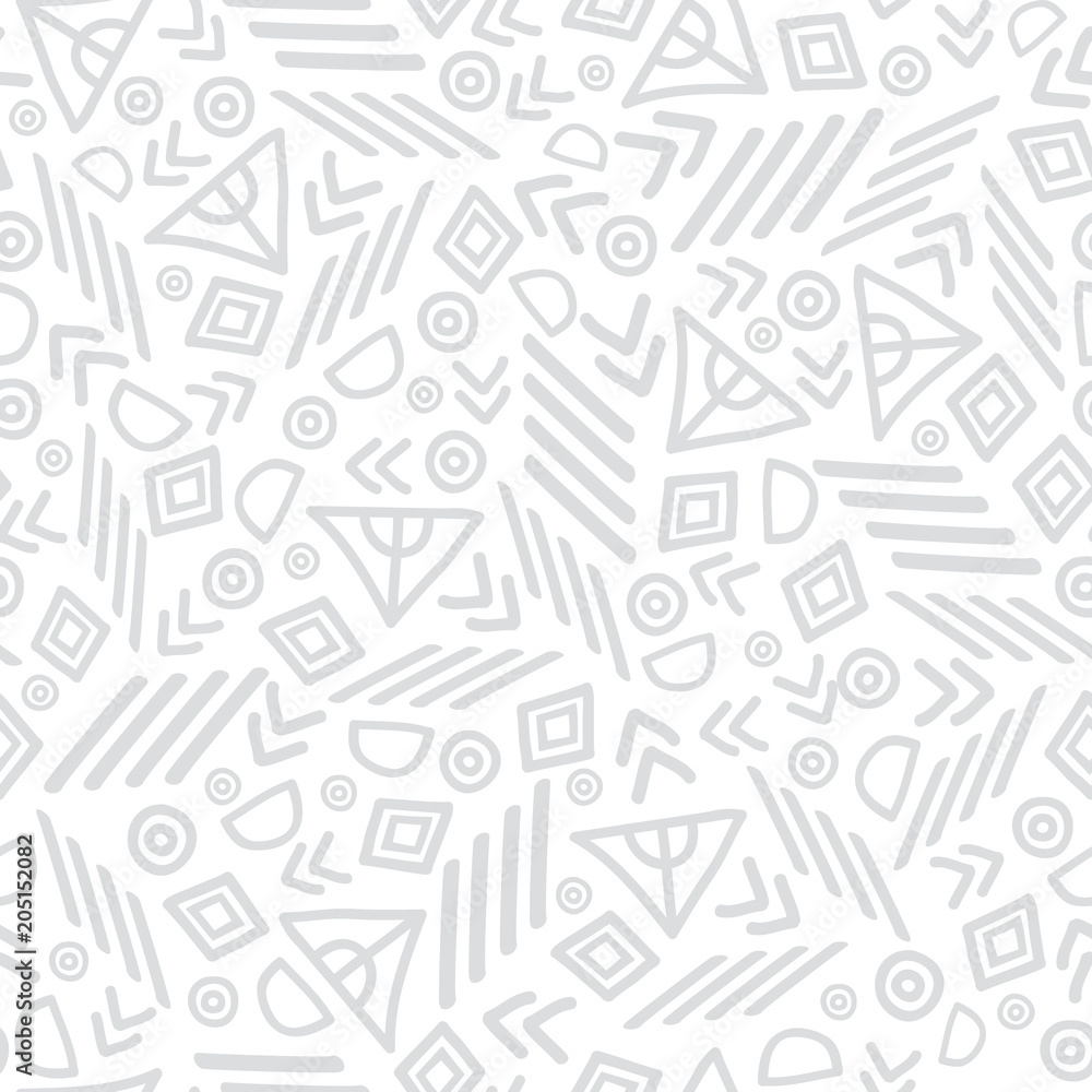 Grey tribal abstract seamless repeat pattern texture. Great for folk ...