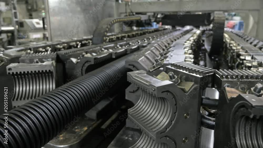 Manufacture of plastic water pipes. Manufacturing of tubes to the ...