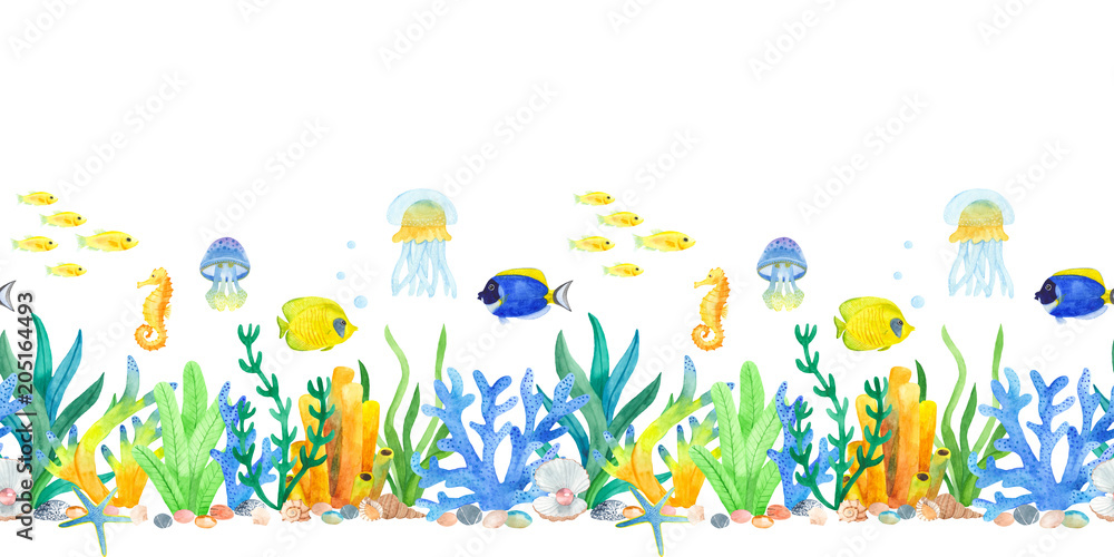 Underwater Border Clipart