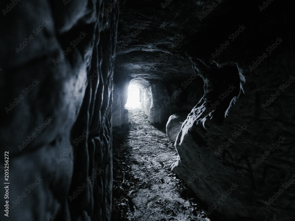 Poster ansient dark stone cave whith letters inside view – Wall Art ...