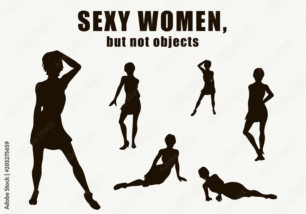 Sexy women, but not objects Stock Vector | Adobe Stock