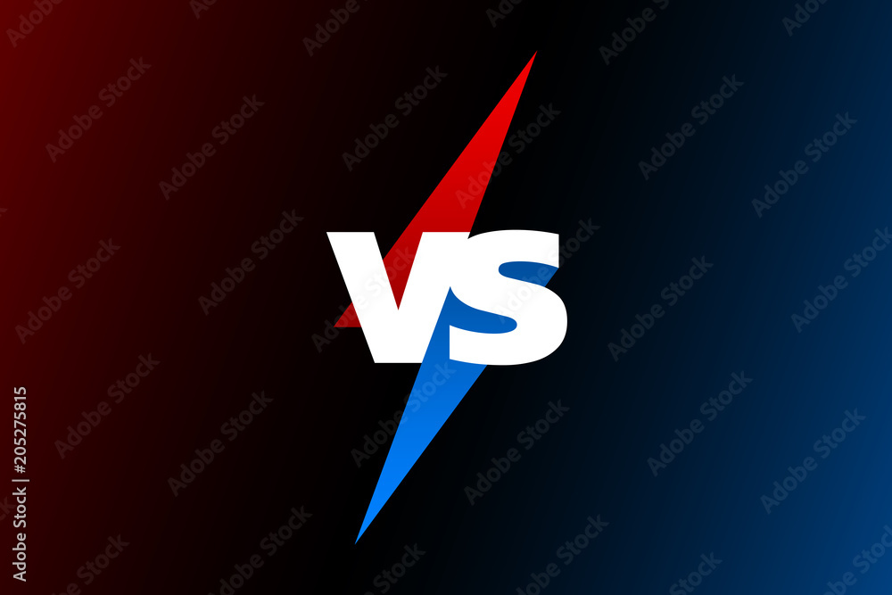 Versus logo, sports background for battle, match or competition, VS ...