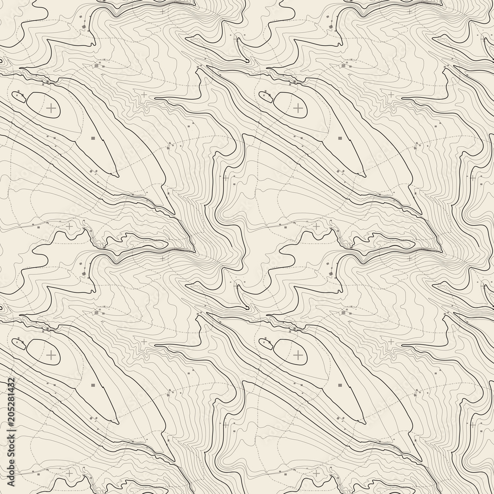 Tileable topographic map background concept with space for your copy ...