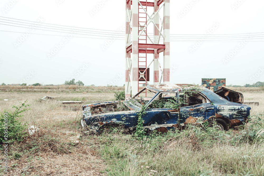 Military urban combat training facilities. Background of empty building ...