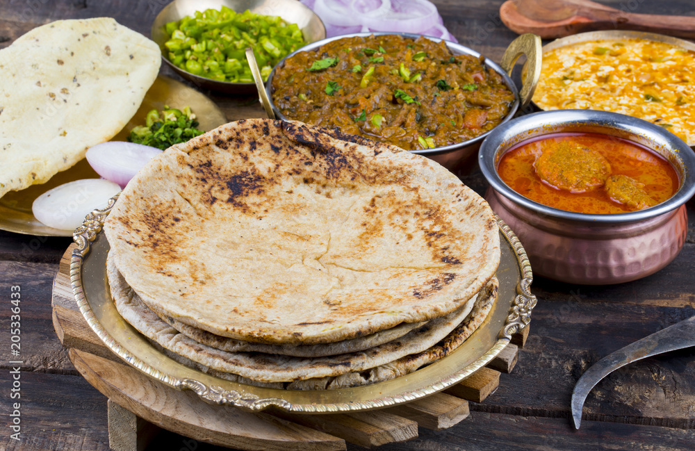 Indian Cuisine Chapati Also Called Roti, Flatbread, Chapathi or ...