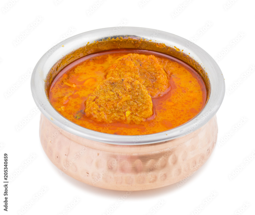 Indian Traditional Cuisine Gatta Curry Also Called Gatte ki Sabji or ...