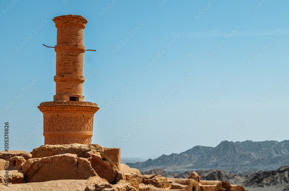 Windcatcher towers is a traditional Persian architectural element to ...