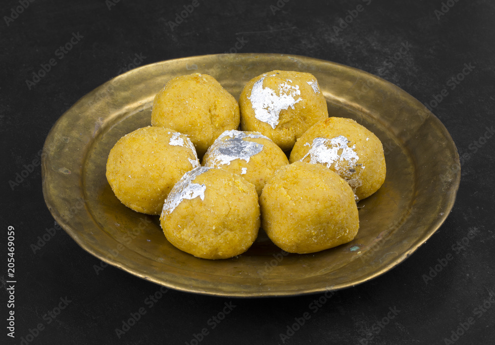 Besan Laddu Indian Traditional Sweet Food Also Know as Laddoos, laddoo ...