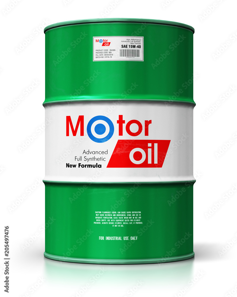 Barrel with motor oil lubricant isolated on white background Stock ...