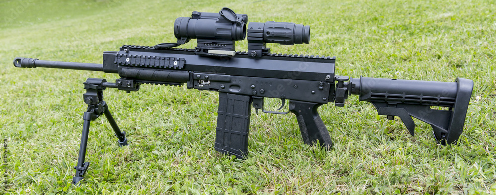 different types of machine guns Stock Photo | Adobe Stock