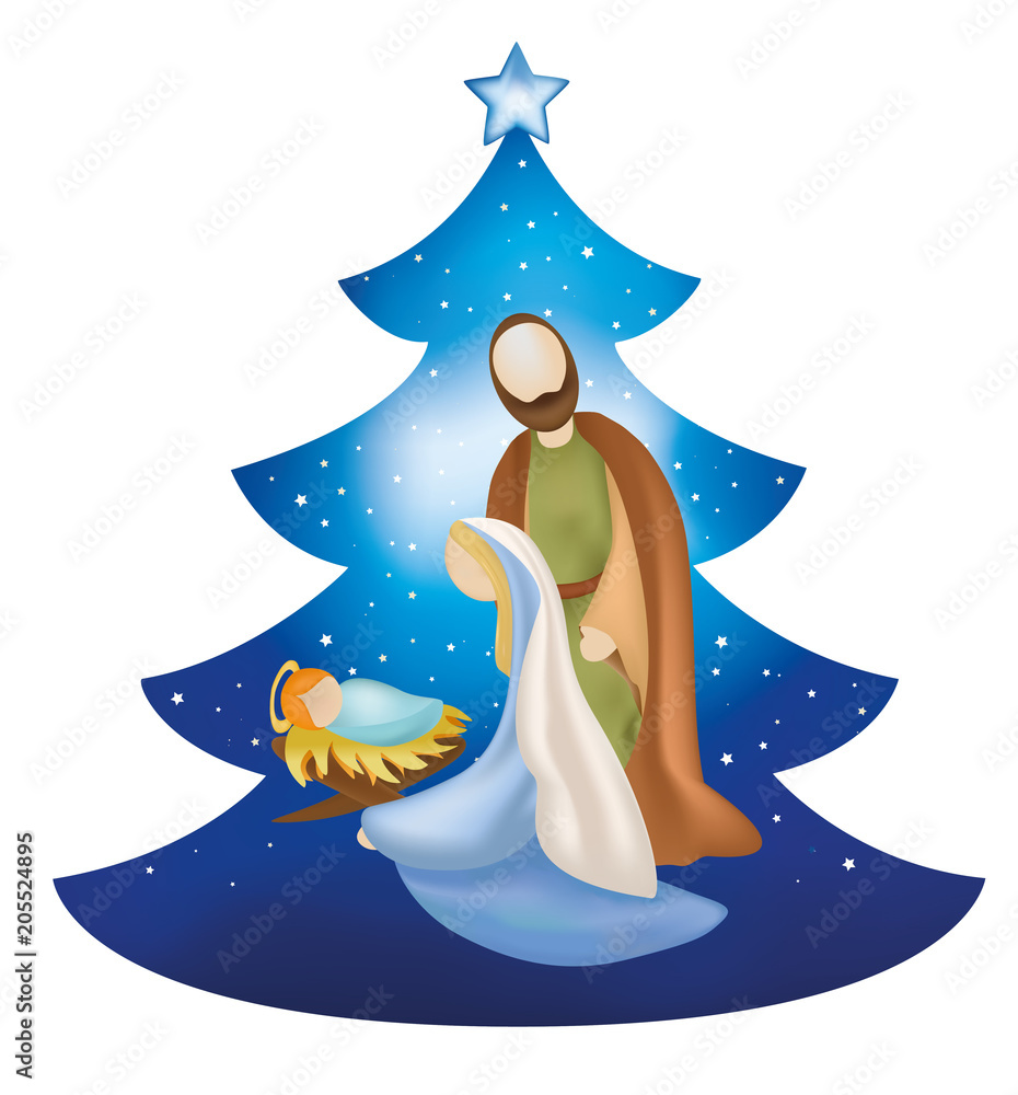 Holy Family Christmas Clip Art