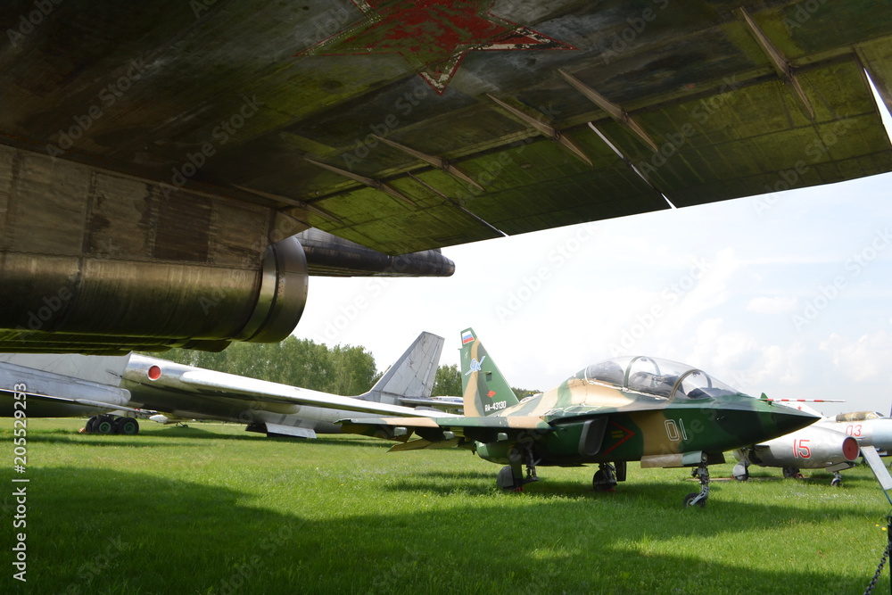 aircraft sky speed height cloud flight airport air fors Stock Photo ...