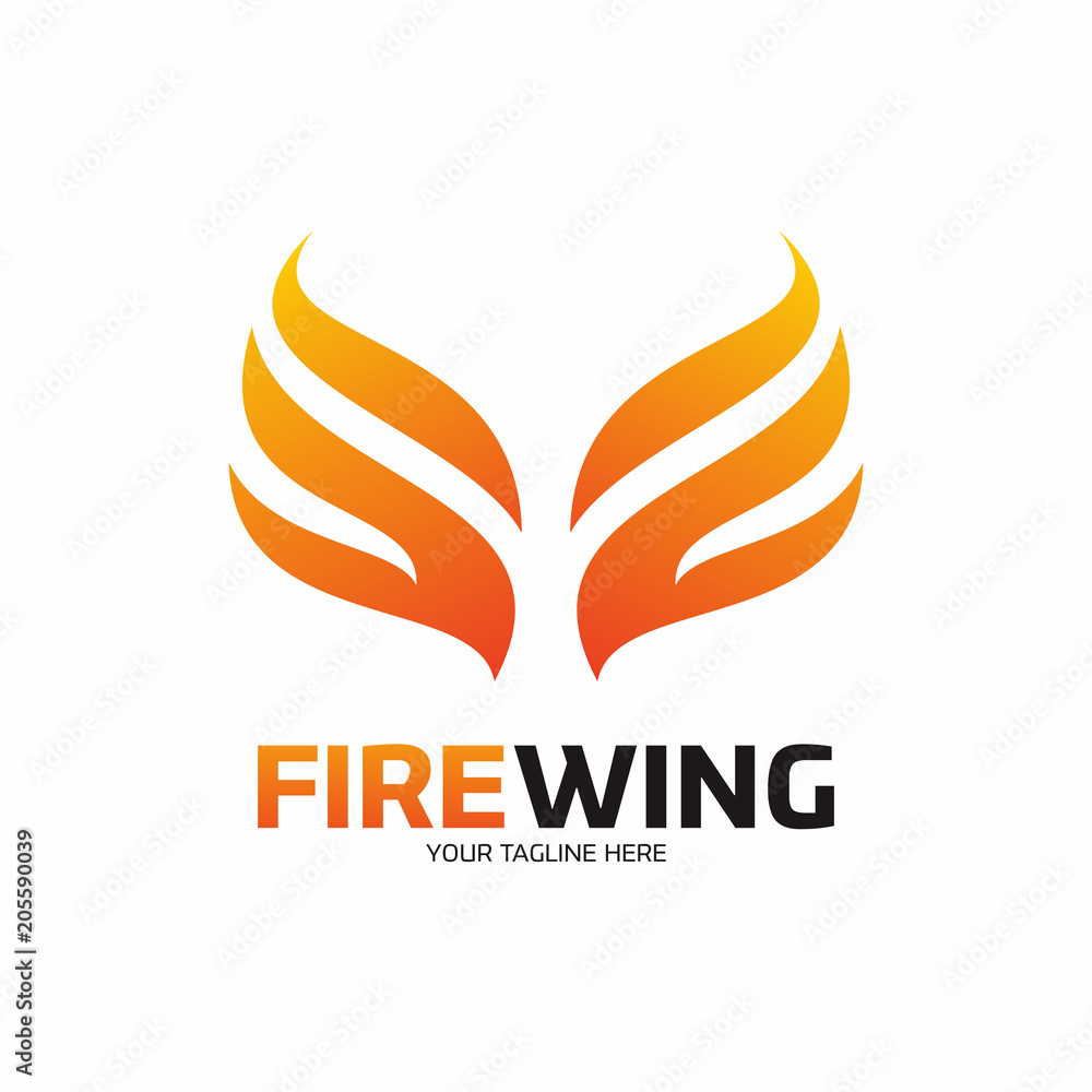 Fire Wings Vector