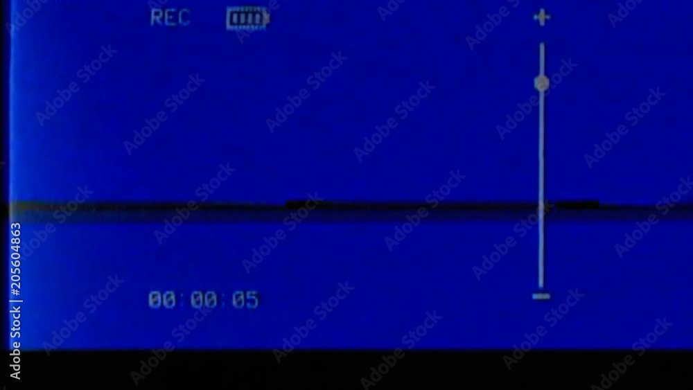 Analog capture (intentional heavy distortion fx): the screen of a VHS ...