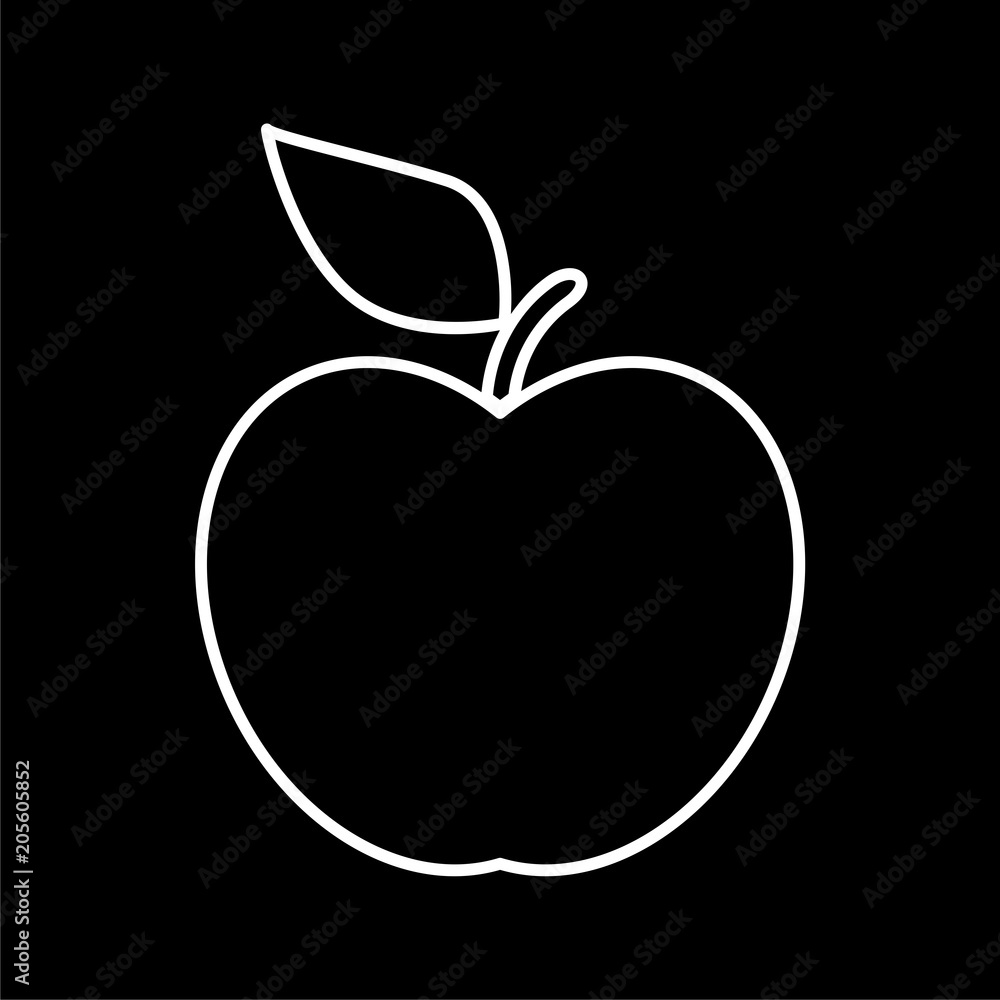 Apple Icon Black