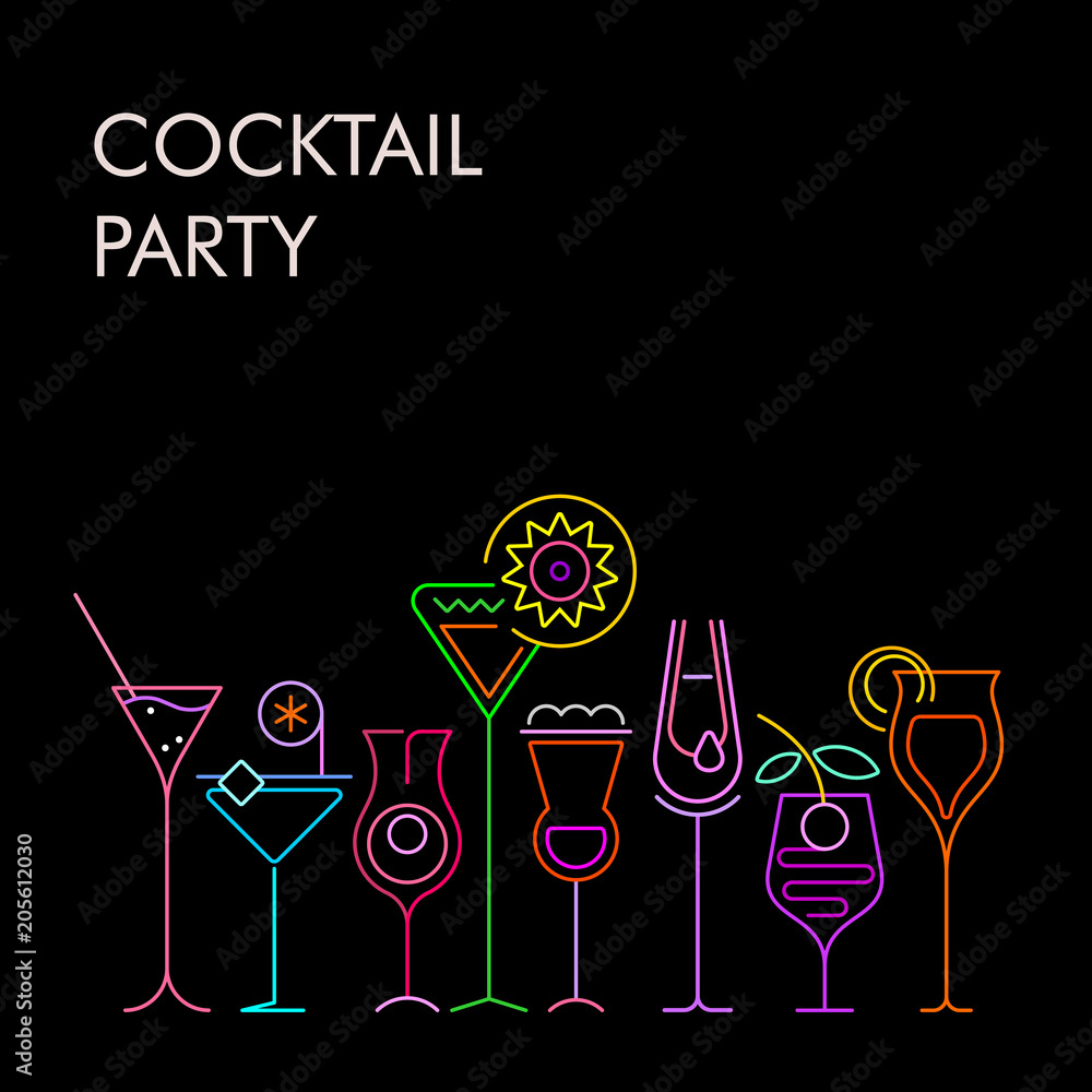 Cocktail Party Vector