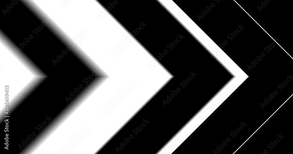 Arrows Background Transition/ Animation of black and white design ...