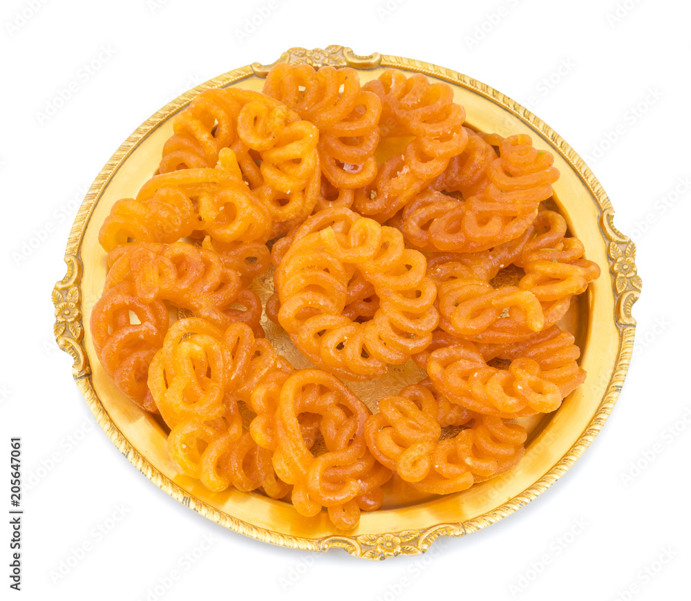 Indian Sweet Food Imarti Also Know as Amriti, Omriti, Jahangir, Jalebi ...