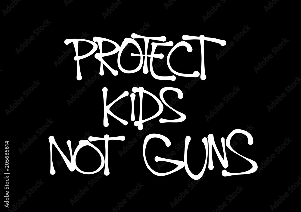 Stockvector Danger of School shooting - gun control as protection ...