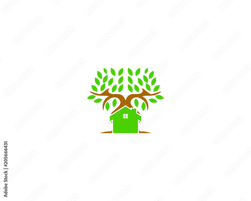 tree house logo Stock Vector | Adobe Stock