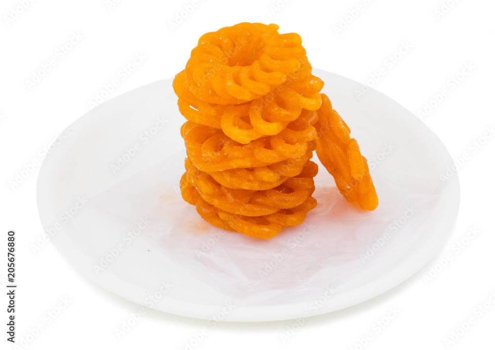 Foto de Indian Sweet Food Imarti Also Know as Amriti, Omriti, Jahangir ...