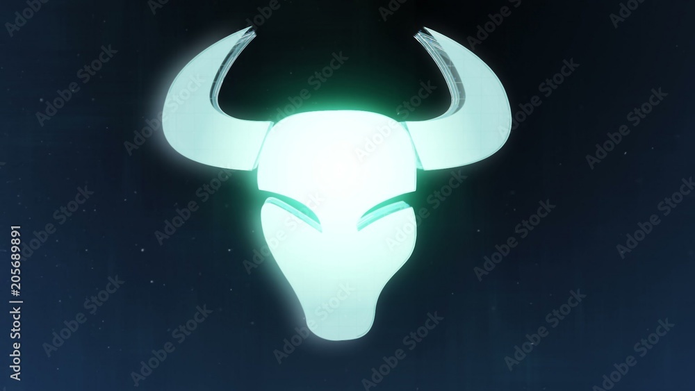Zodiac signs Taurus and beautiful background for presentations, video ...