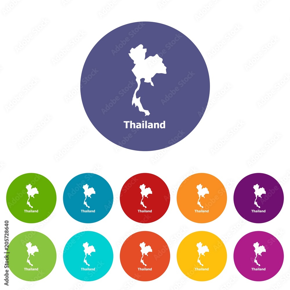 Thailand map icon. Simple illustration of thailand map vector icon for ...
