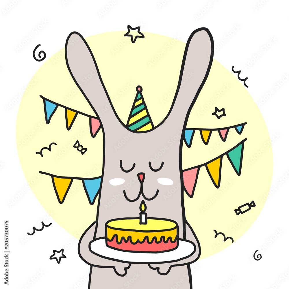 Funny Cartoon Birthday Cake
