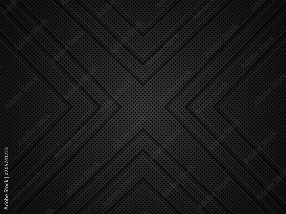 Black metal texture background. Abstract vector illustration Stock ...