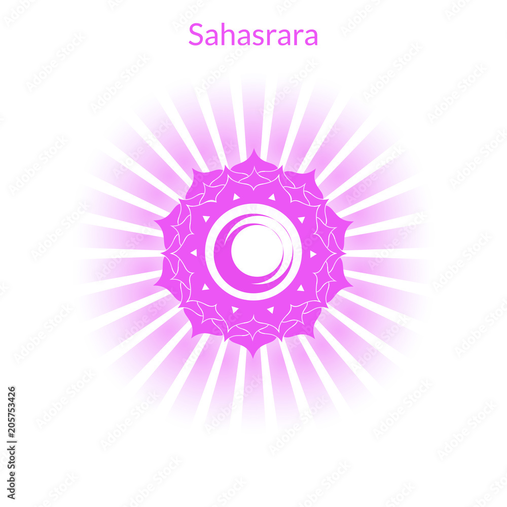 Sahasrara Chakra vector de Stock | Adobe Stock