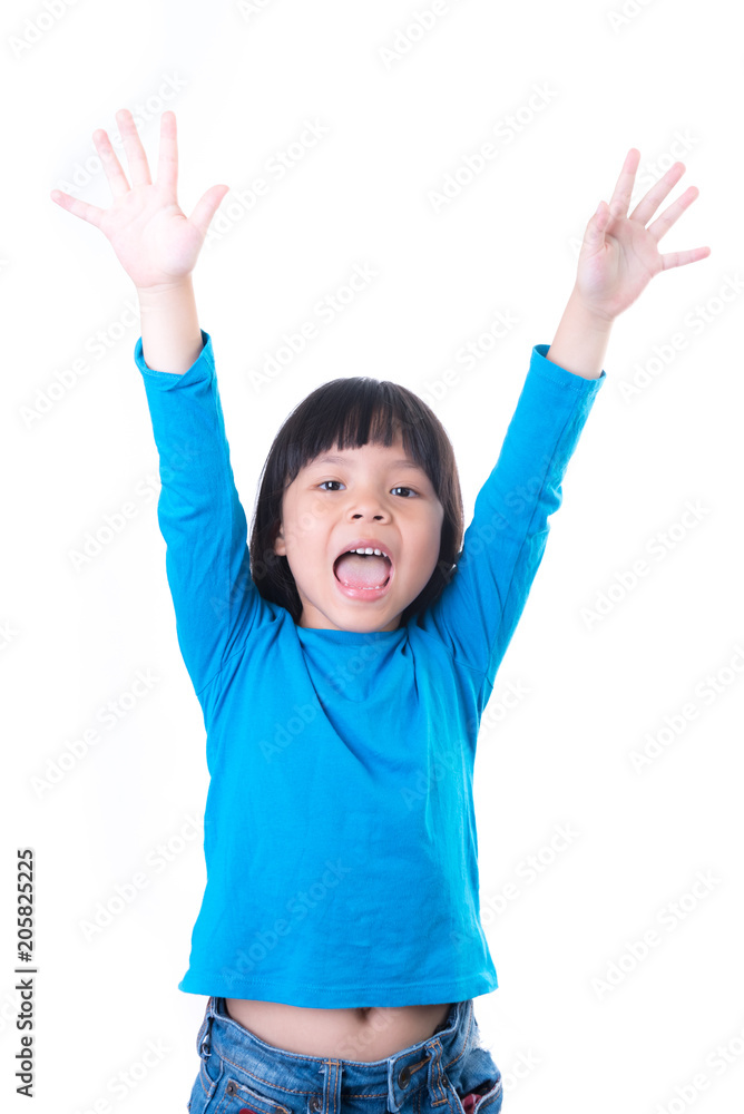 Happy Little Girl Thumbs Up