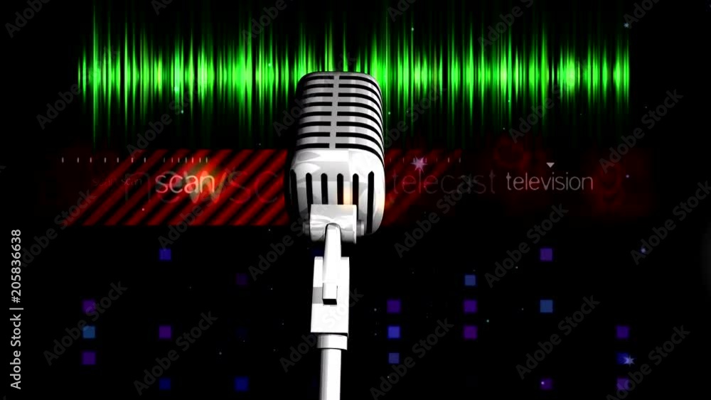 Radio online. Radio. Background for video editing, name, logo... Stock ...