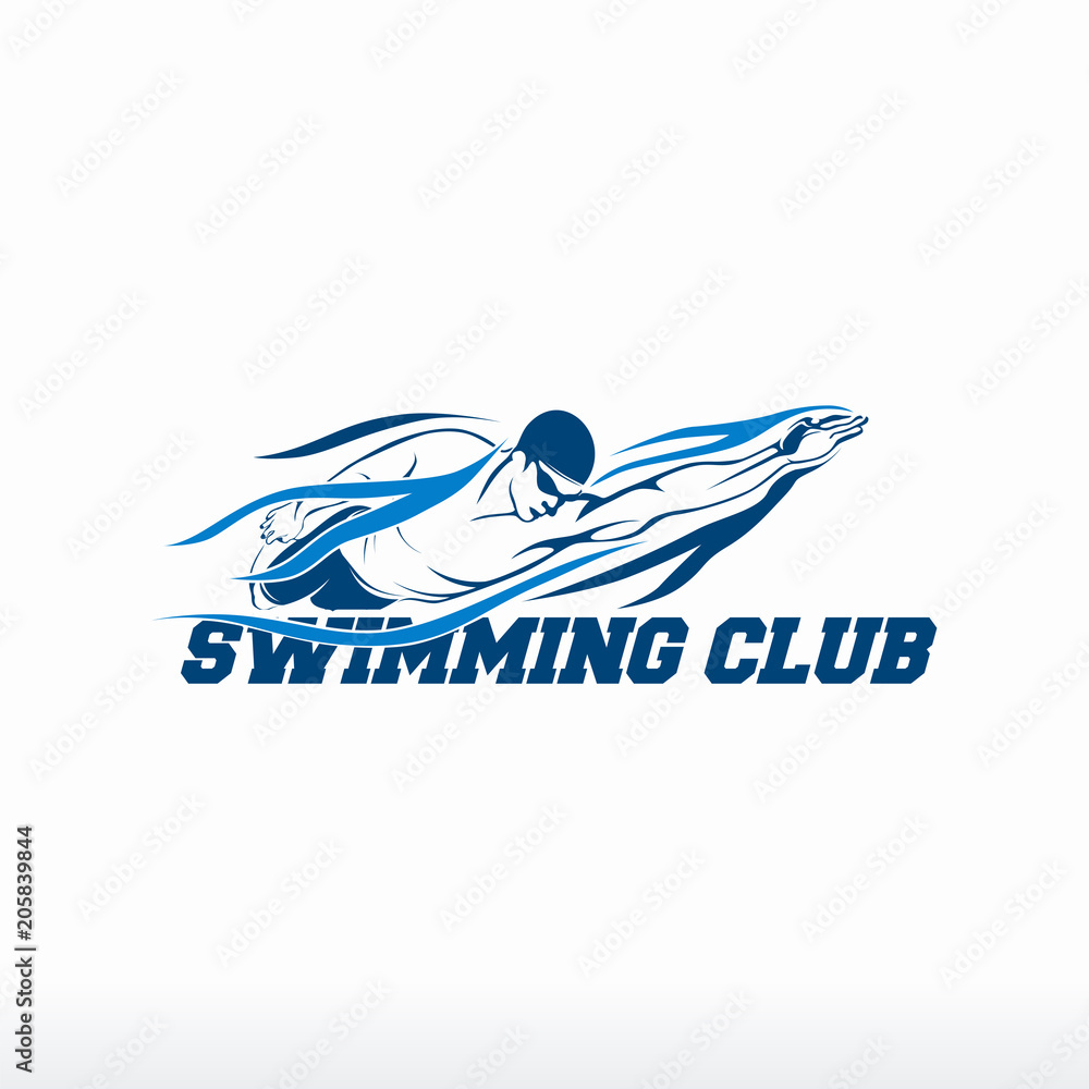 Swimming logo designs vector, Creative Swimmer logo Vector Stock Vector ...