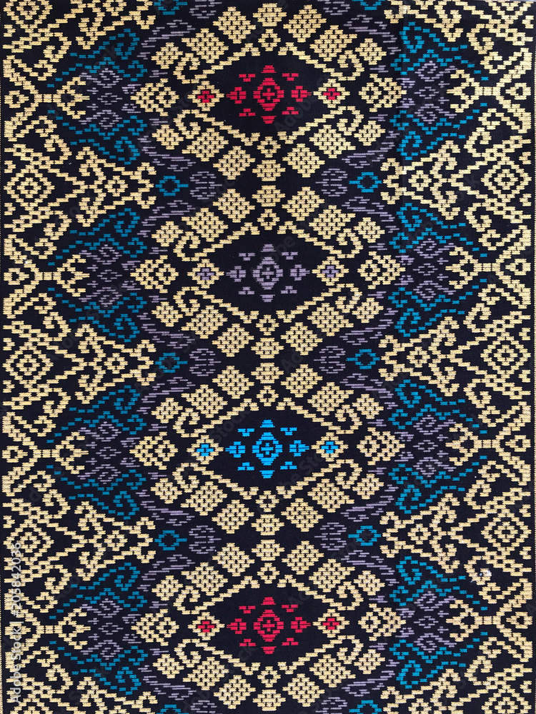 A beautiful art of Sarawak batik pattern. Sarawak batik is rapidly ...