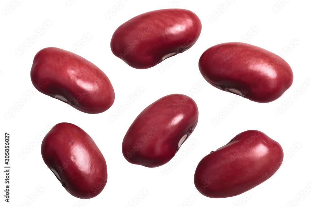Red kidney bean seeds, fresh, top view Stock Photo | Adobe Stock