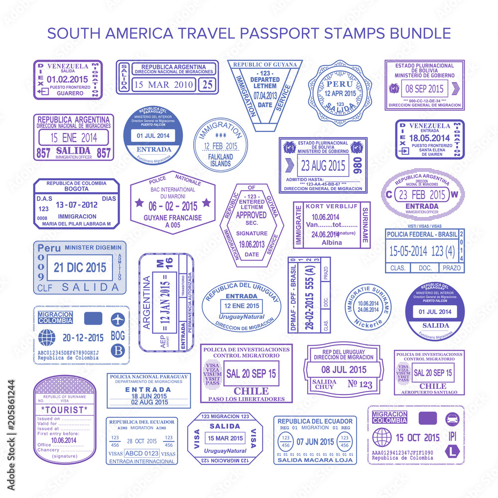 Travel Visa Stamp