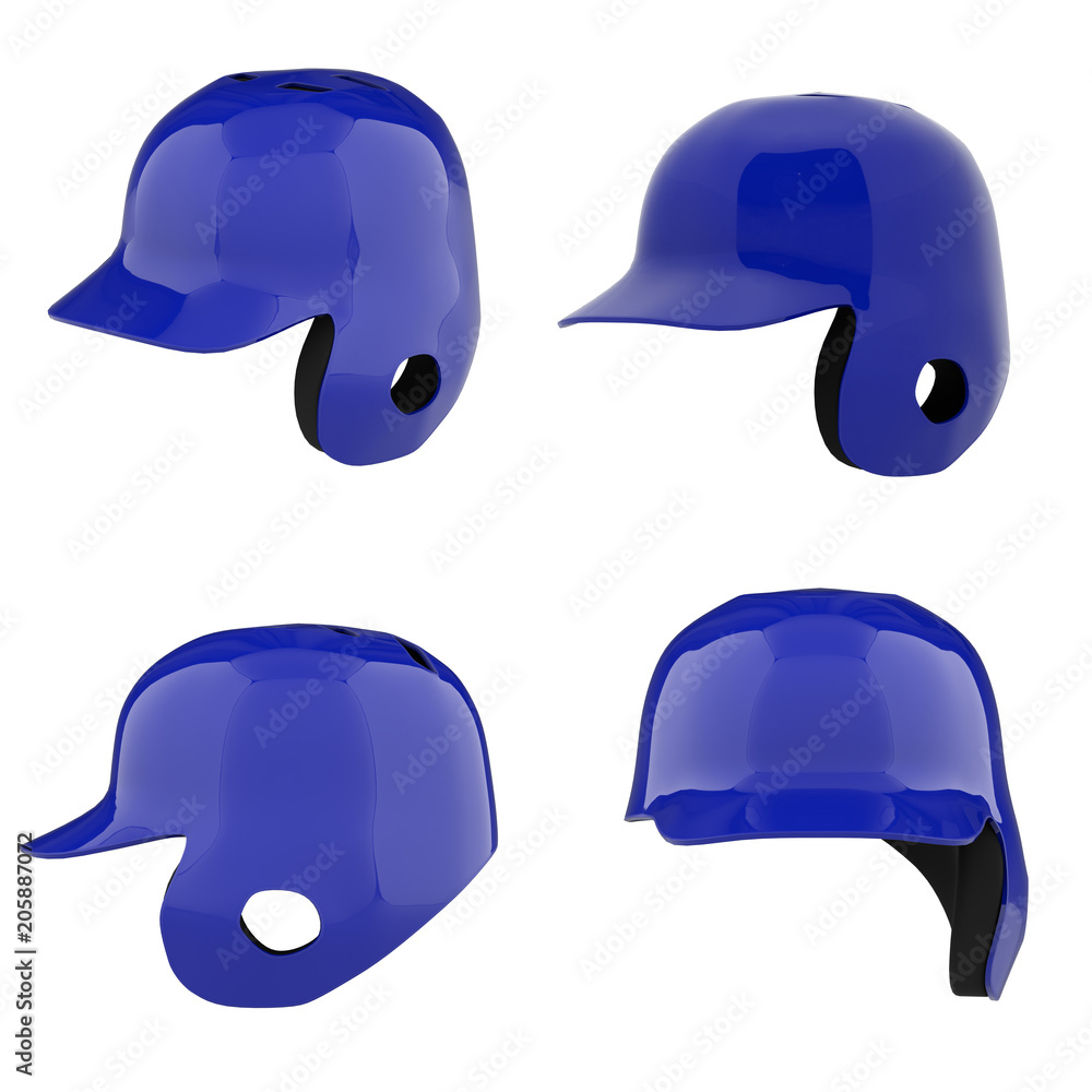 Baseball Helmet Side View
