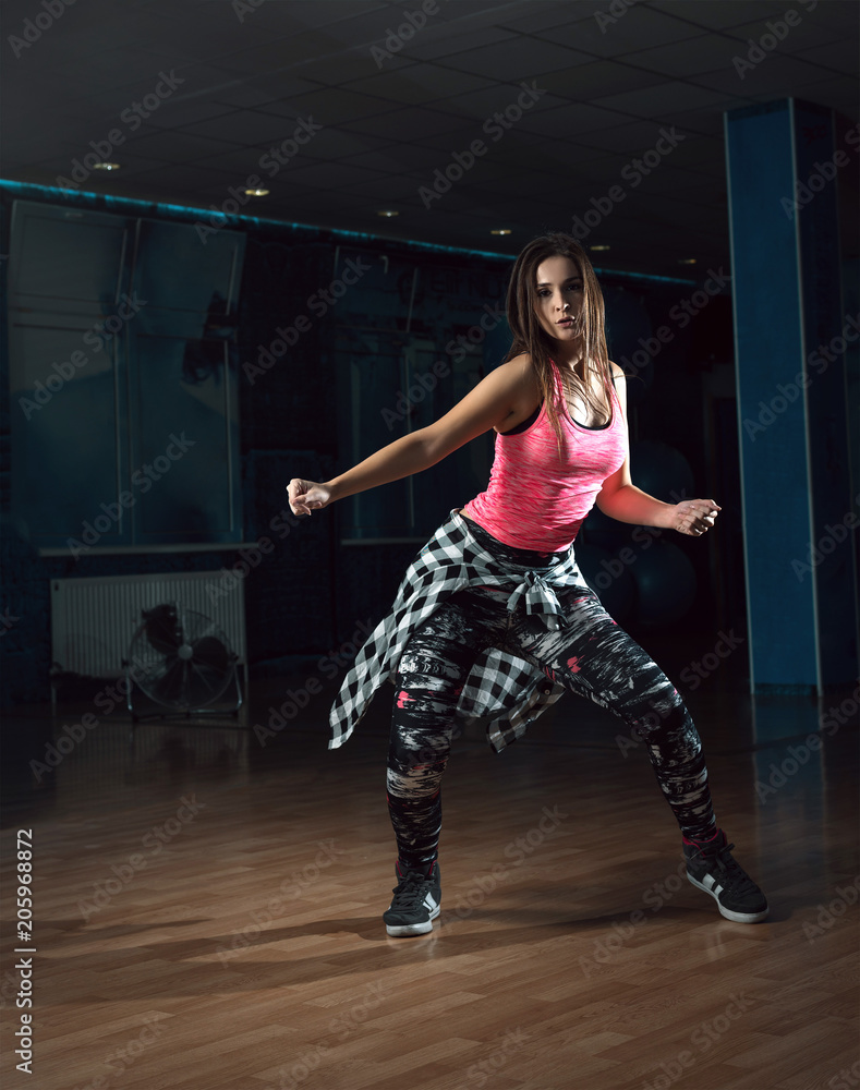 Zumba dance workout female Stock Photo | Adobe Stock