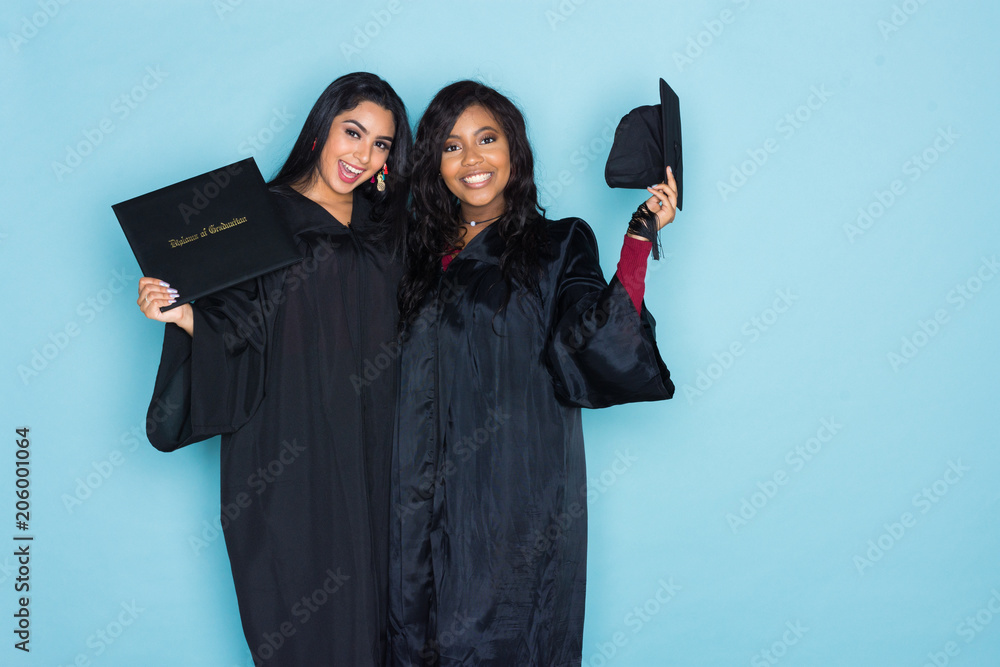 Two Girls Graduation From School Stock Photo | Adobe Stock