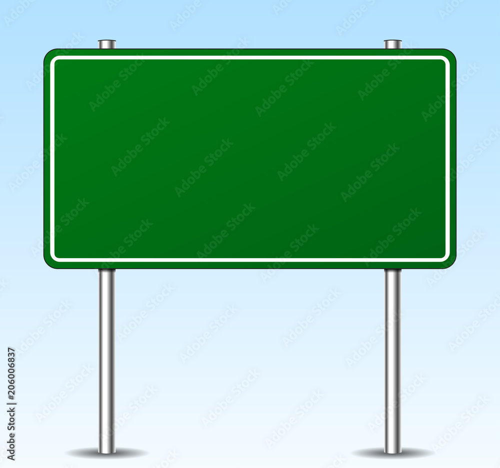 green sign design with sky background Stock Vector | Adobe Stock