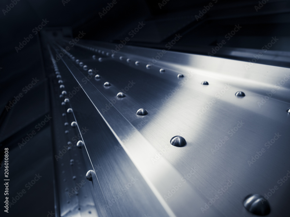 Silver Metal texture rivets Pattern Industrial background Stock Photo ...