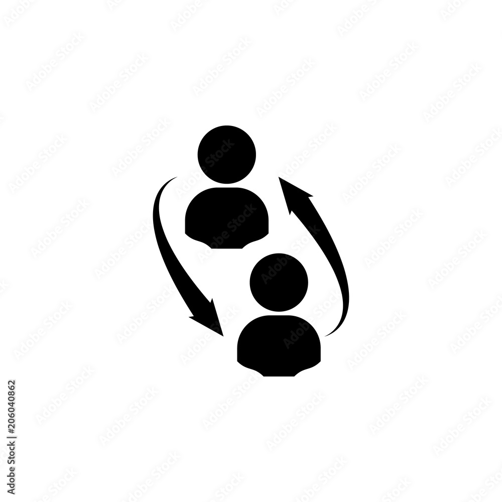 communication between two people icon. Element of conversation icon for ...