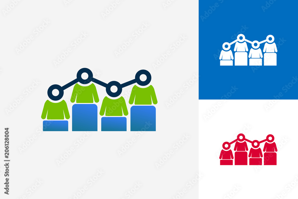 Visitor Statistic Logo Template Design Vector, Emblem, Design Concept ...