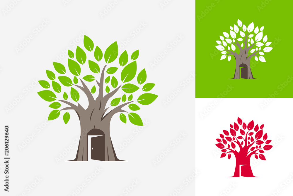 Tree House Logo Template Design Vector, Emblem, Design Concept ...