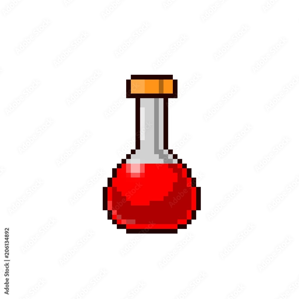 potion pixel art icon Stock Illustration | Adobe Stock