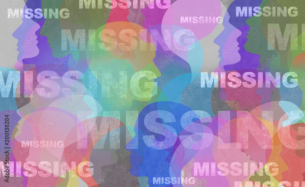 Missing Person Concept Stock Illustration | Adobe Stock