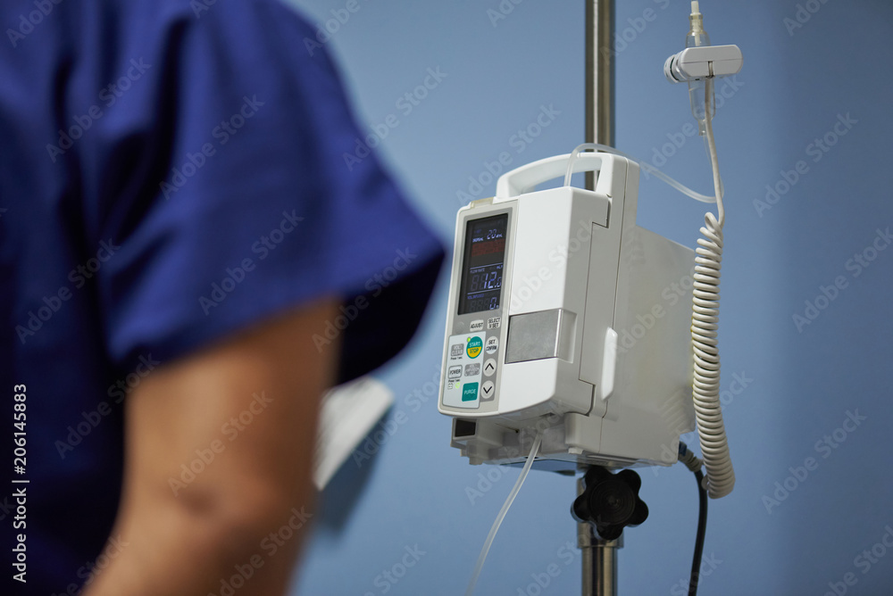 Doctor checking patient parameters Stock Photo | Adobe Stock