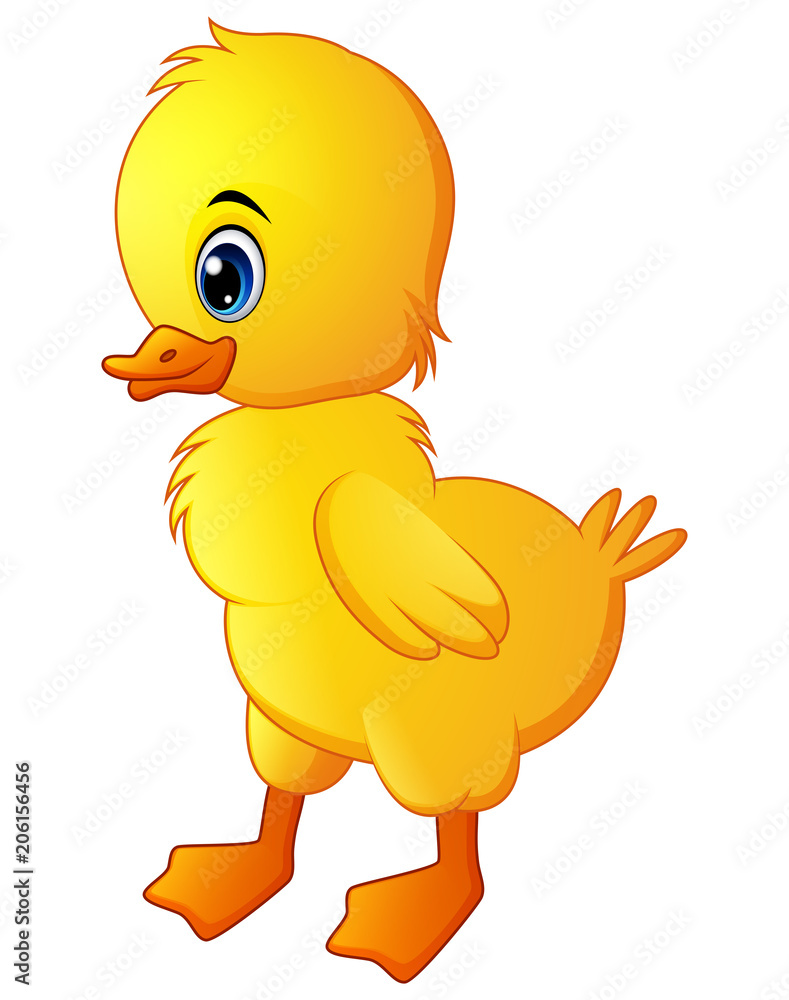 Cute duck cartoon Stock Vector | Adobe Stock