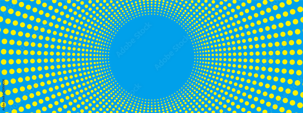 Dot expression concentration line Background blue | Radiation ...